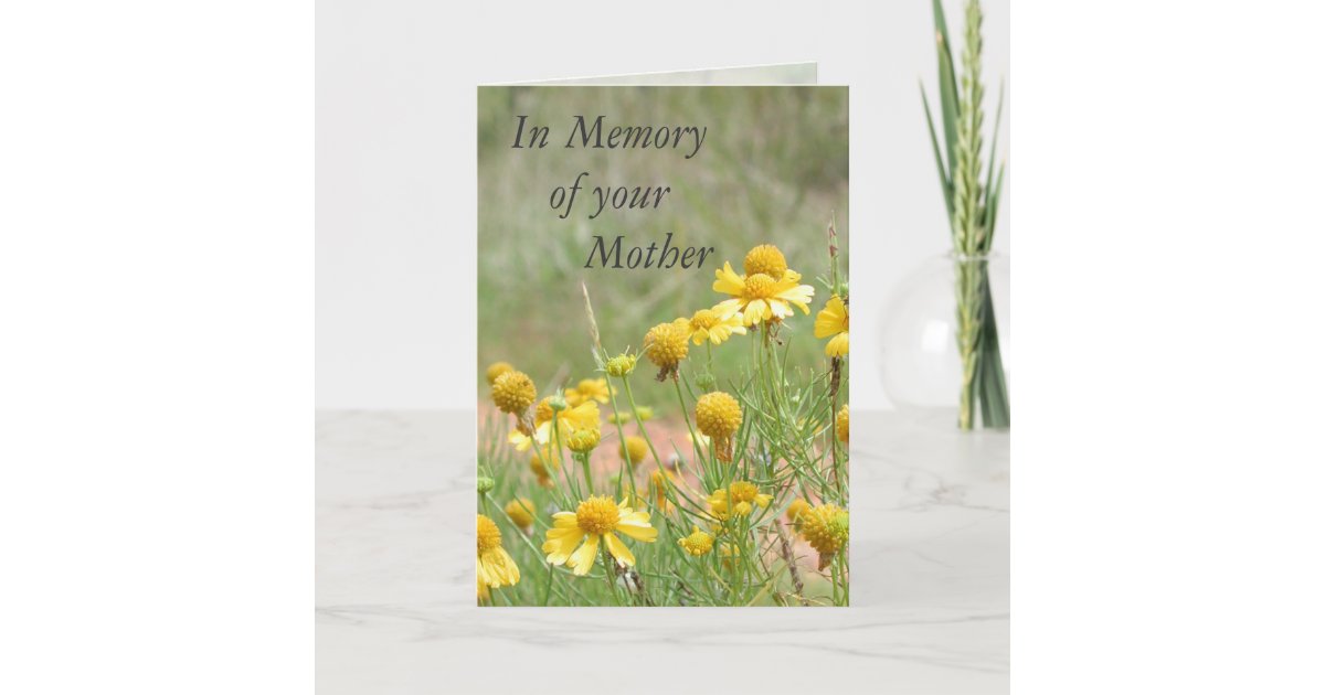 In Memory of your Mother Card | Zazzle.com