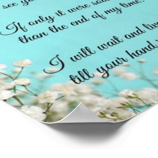 In Memory Poster | Zazzle