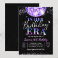 In My Birthday Era Purple Disco Birthday Invitation | Zazzle