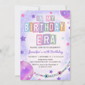 In My Birthday Era Purple Disco Birthday Invitation | Zazzle