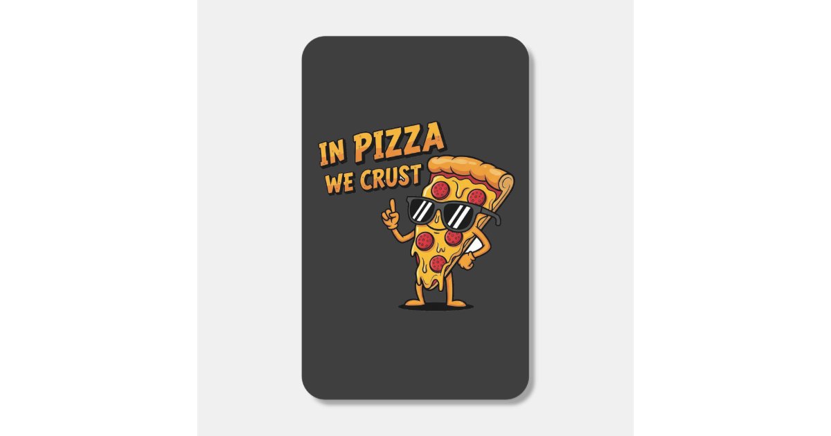 In Pizza We Crust – Cool Pizza Pun Illustration Matchboxes | Zazzle