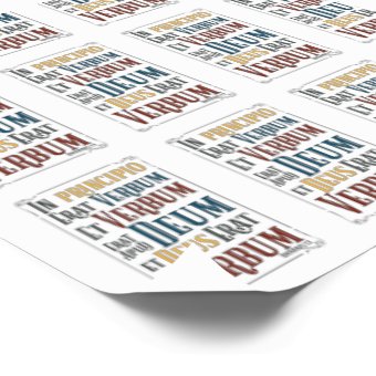 In Principio Erat Verbum Latin Bible Verse Temporary Tattoos | Zazzle