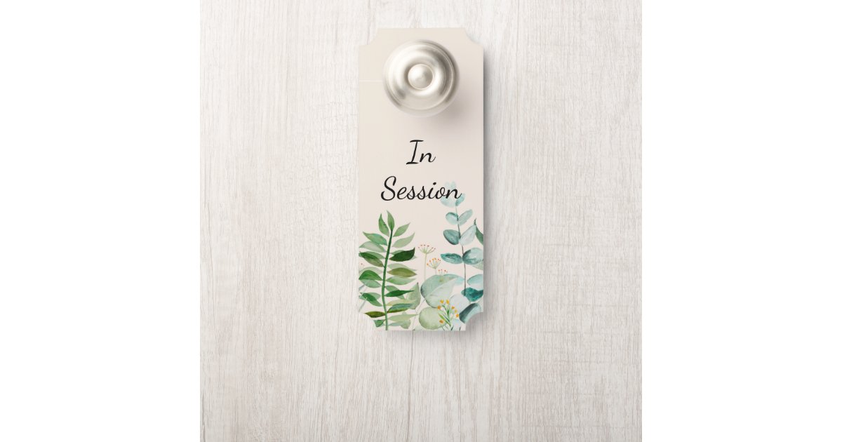In Session Door Sign, Therapist Office Sign | Zazzle