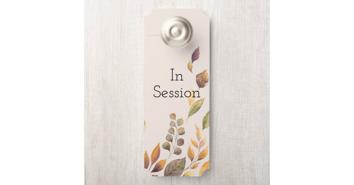 In Session Door Sign, Therapist Office Sign | Zazzle