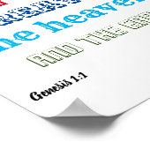 In the Beginning God Created Poster | Zazzle