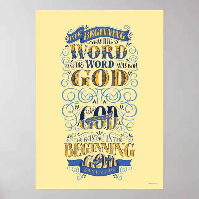 In the Beginning Was the Word Poster | Zazzle