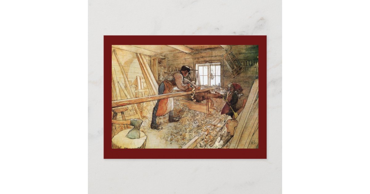 In the Carpenter Shop Postcard | Zazzle