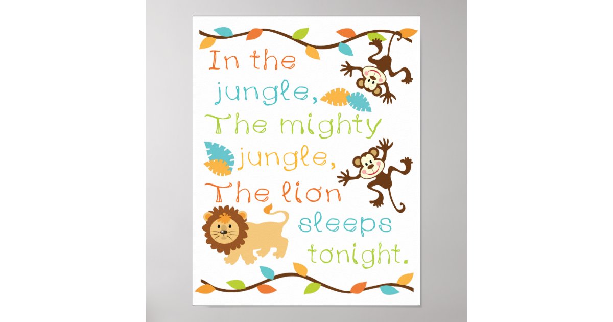 In The Jungle Poster | Zazzle