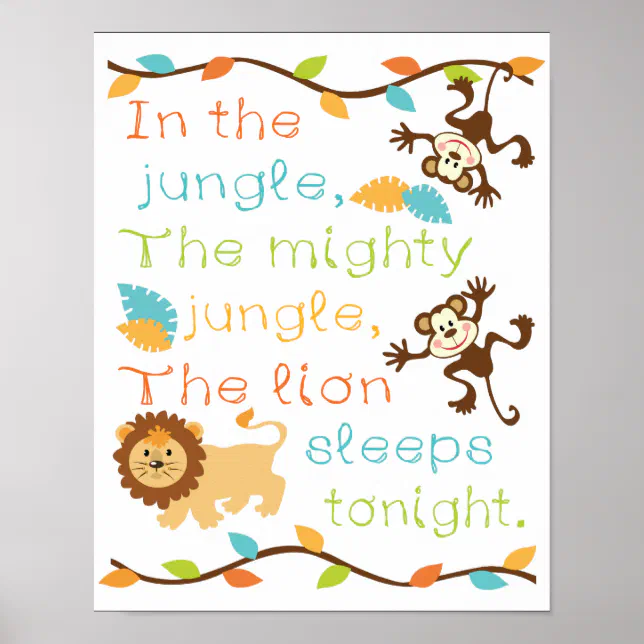 In The Jungle Poster | Zazzle