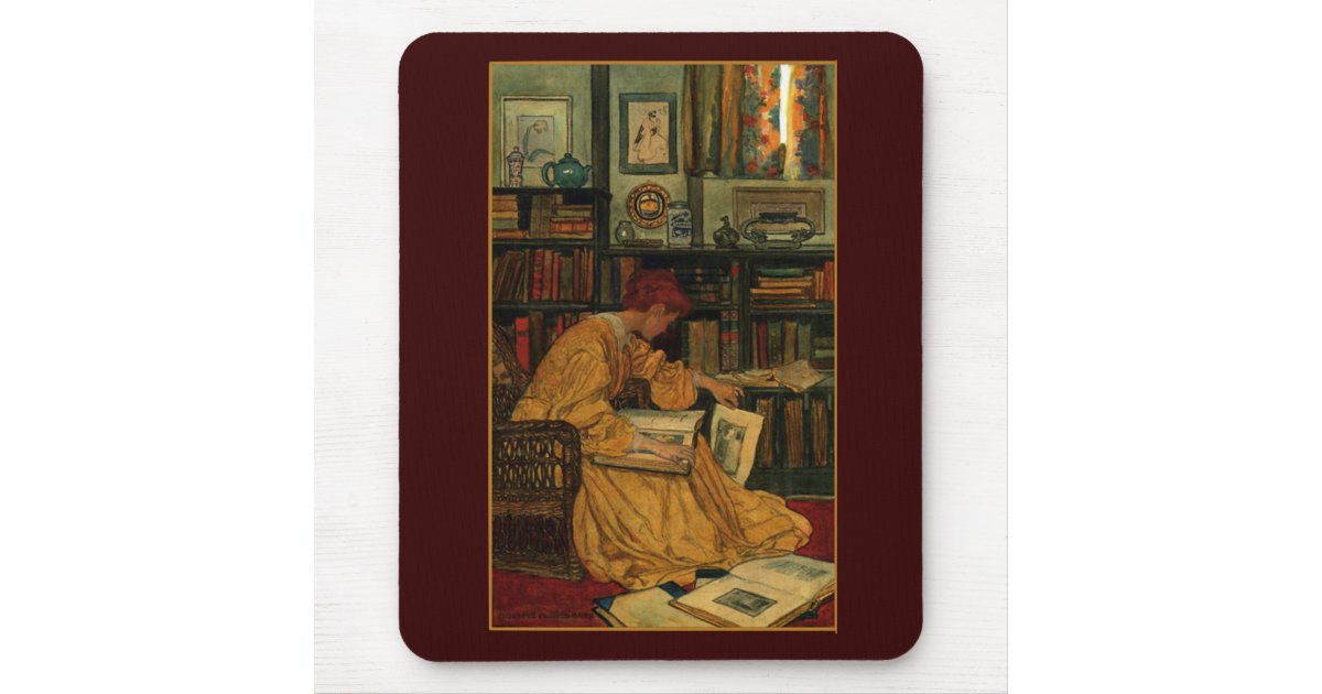 In the Library Mouse Pad | Zazzle
