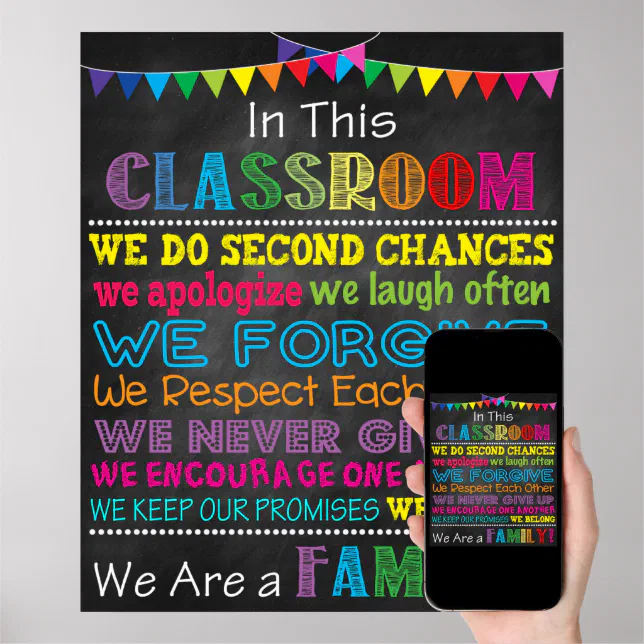 In This Classroom Printable Poster | Zazzle