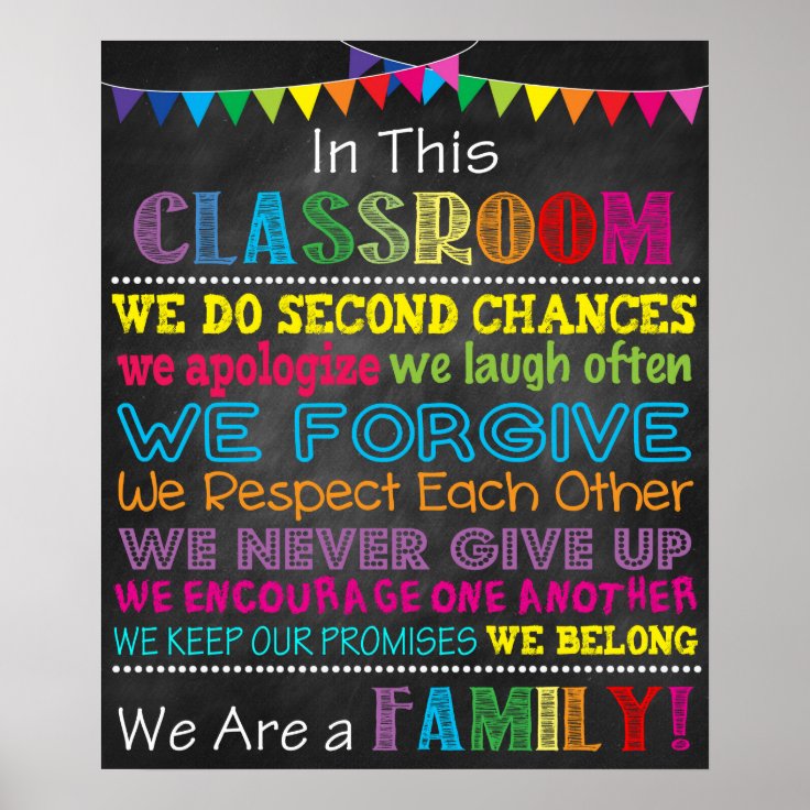 In This Classroom Printable Poster | Zazzle