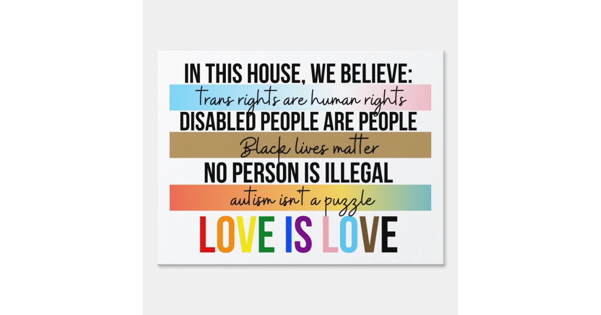 In This House Sign | Zazzle
