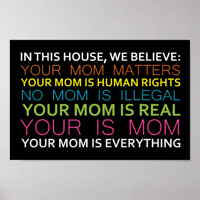 In this house we believe in yard sign meme | Zazzle