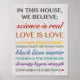In This House We Believe Poster | Zazzle