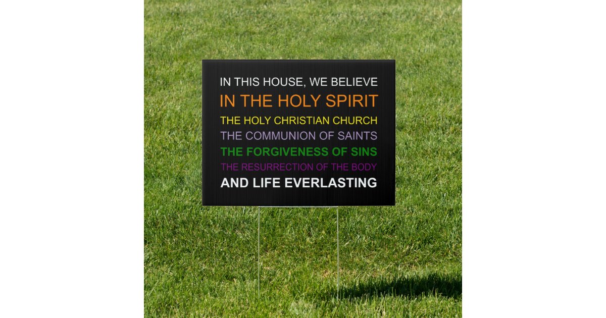 In this house, we believe sign | Zazzle