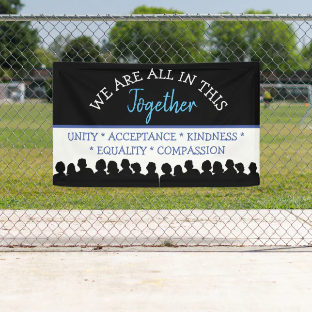 In This Together Unity Outdoors Banner | Zazzle