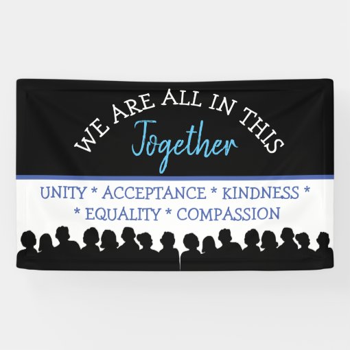In This Together Unity Outdoors Banner | Zazzle