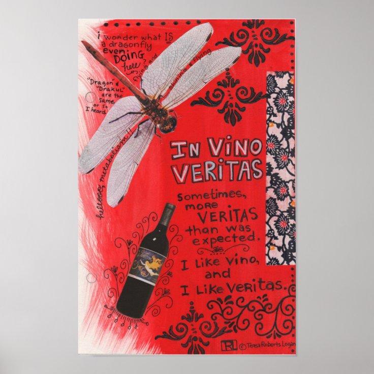 In Vino Veritas Poster | Zazzle