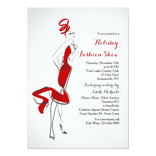 In Vogue Fashion Show Invitation | Zazzle.com