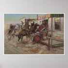 In Without Knocking by Charles Marion Russell Poster | Zazzle.com