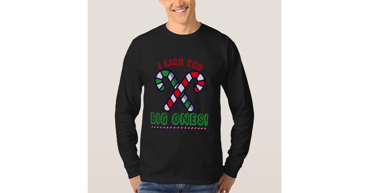 Inappropriate Candy Cane Adult Humor Naughty T-Shirt | Zazzle