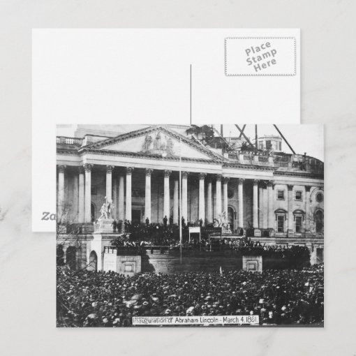 Inauguration of Abraham Lincoln March 4, 1861 Postcard | Zazzle
