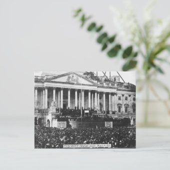 Inauguration of Abraham Lincoln March 4, 1861 Postcard | Zazzle