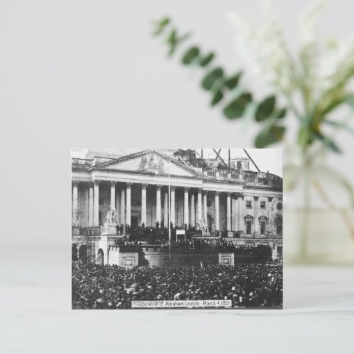 Inauguration of Abraham Lincoln March 4, 1861 Postcard | Zazzle