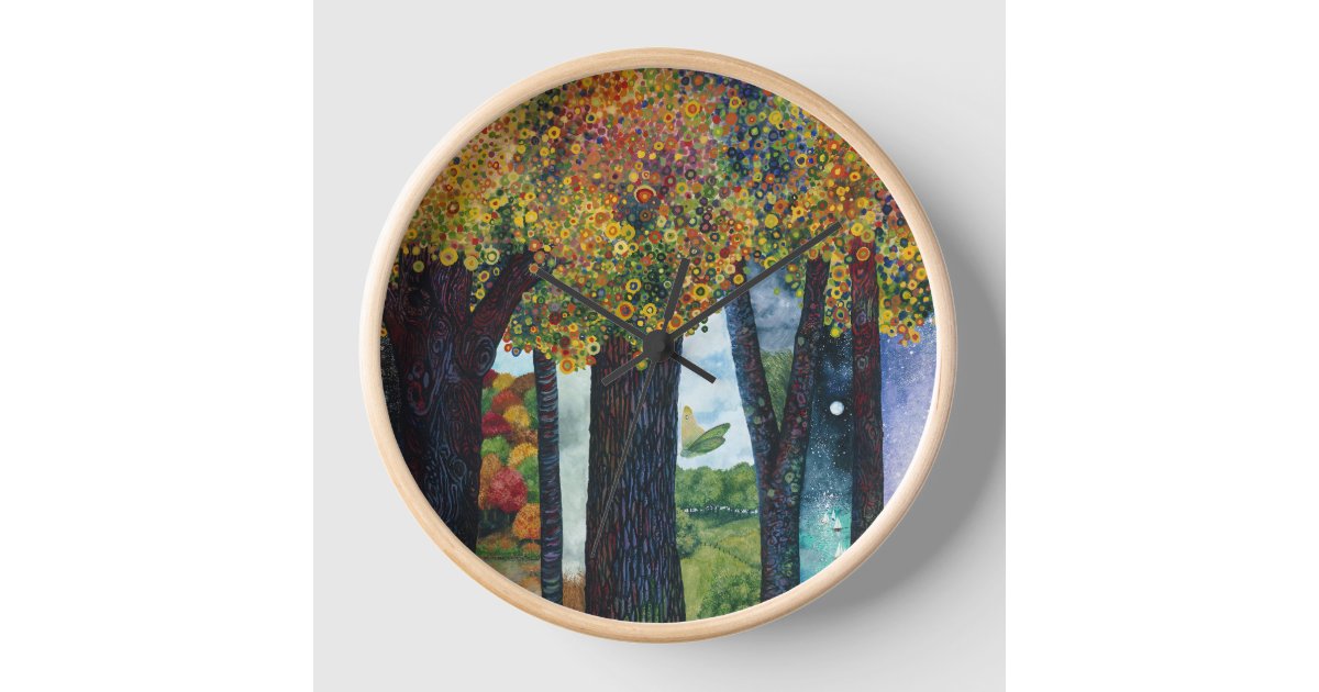 Inbetween Places II Wall Clock | Zazzle