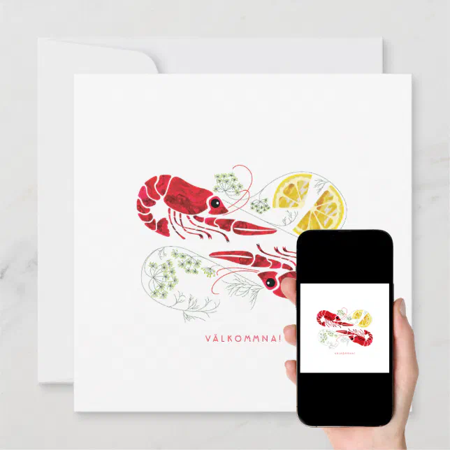 Inbjudan Kräftskiva/ Swedish Crawfish Party Invitation | Zazzle