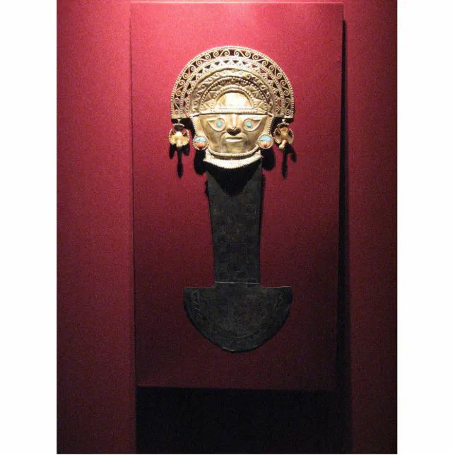 Inca gold ceremonial knife (Tumi), Lima, Peru Statuette | Zazzle