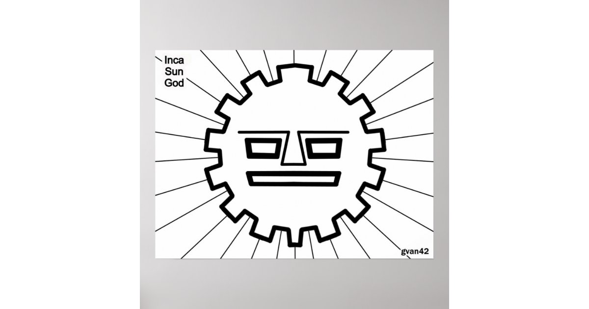 Inca Sun God Poster | Zazzle
