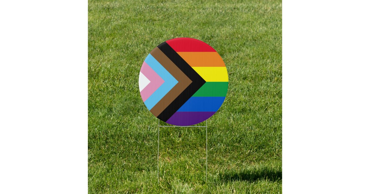 Inclusive Rainbow Lgbtq Gay Diversity Flag Sign Zazzle