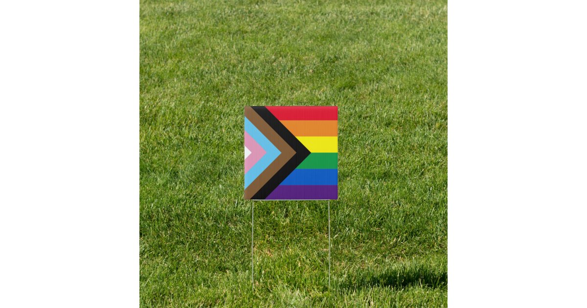 Inclusive Rainbow Lgbtq Gay Diversity Flag Sign Zazzle