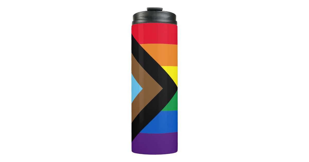 Inclusive Rainbow Lgbtq Gay Diversity Flag Thermal Tumbler Zazzle