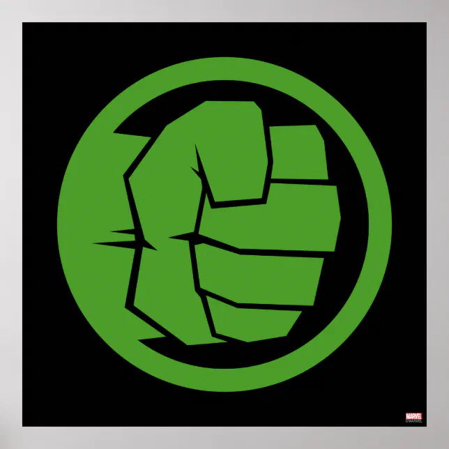 Incredible Hulk Logo Poster | Zazzle
