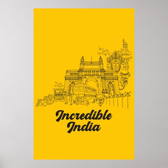 Incredible India Poster | Zazzle.com