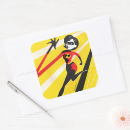 Incredibles 2 | Mrs. Incredible | Elastigirl Square Sticker | Zazzle