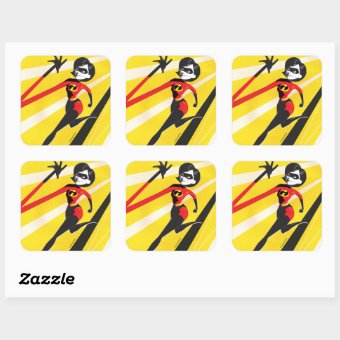 Incredibles 2 | Mrs. Incredible | Elastigirl Square Sticker | Zazzle