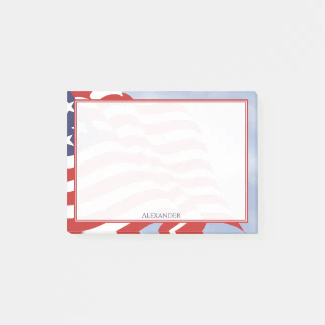 Independence Day American Flag Illustration Post-it Notes | Zazzle