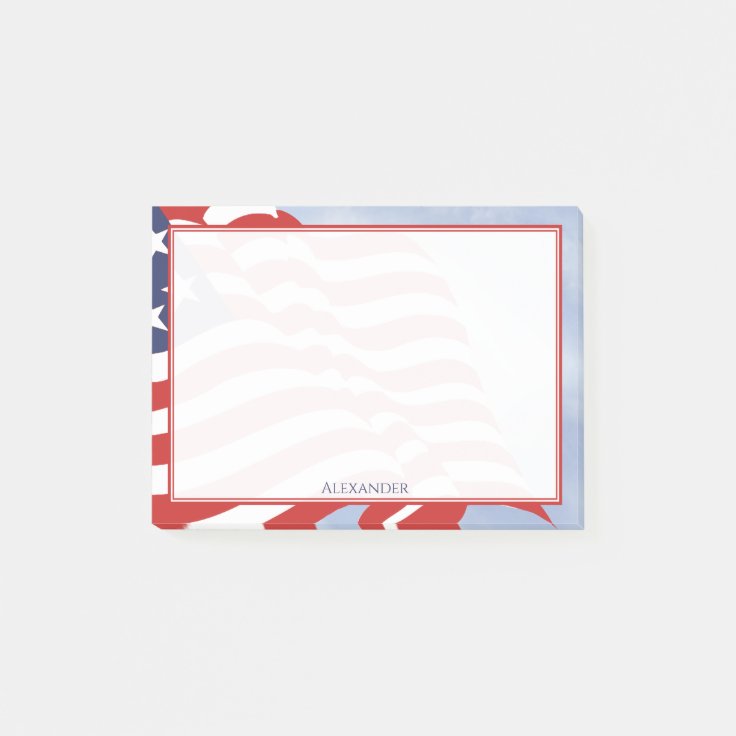 Independence Day American Flag Illustration Post-it Notes | Zazzle