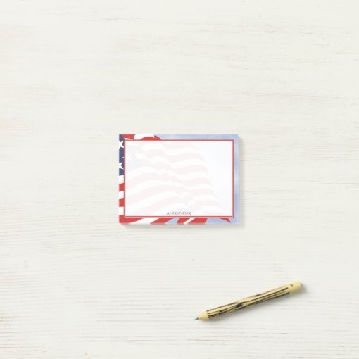 Independence Day American Flag Illustration Post-it Notes | Zazzle