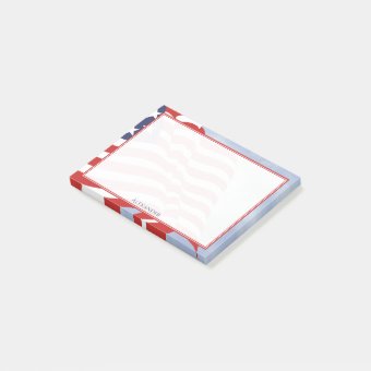 Independence Day American Flag Illustration Post-it Notes | Zazzle