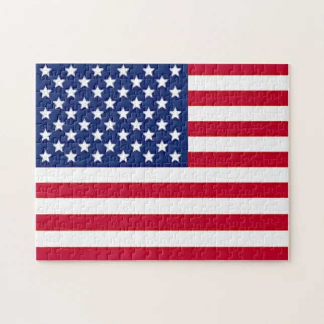 Independence Day American Flag Jigsaw Puzzle | Zazzle