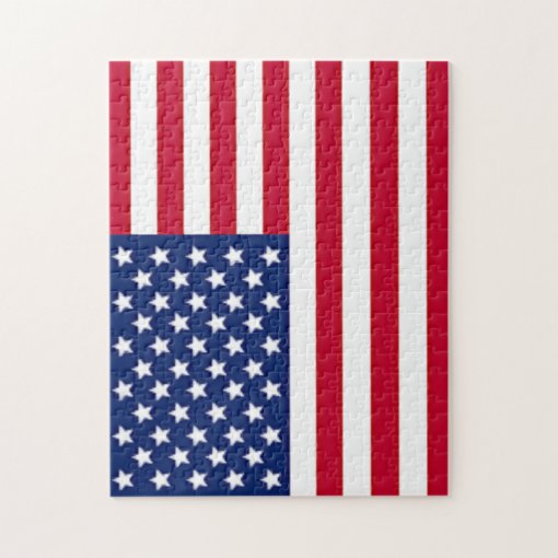 Independence Day American Flag Jigsaw Puzzle | Zazzle