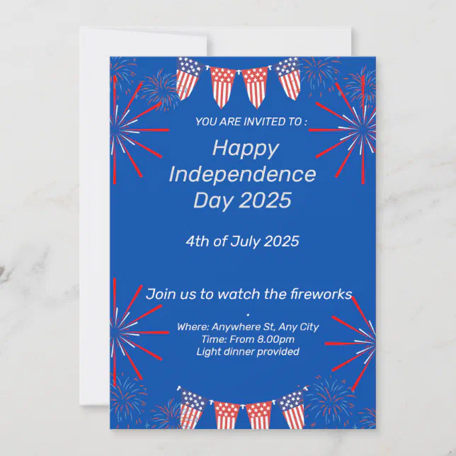 Independence day invitation | Zazzle