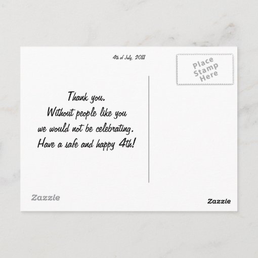 Independence Day July 4th,2011 Postcard | Zazzle