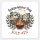 Independence Day Mount Rushmore July 4th Square Sticker | Zazzle
