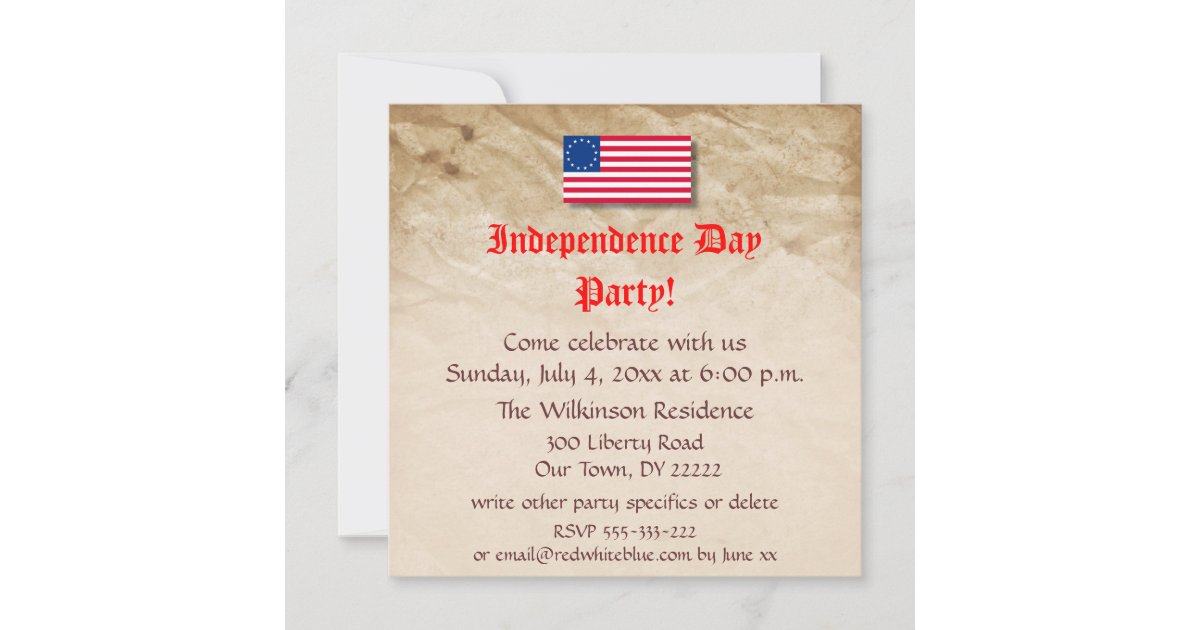 Independence Day Party Invitation | Zazzle
